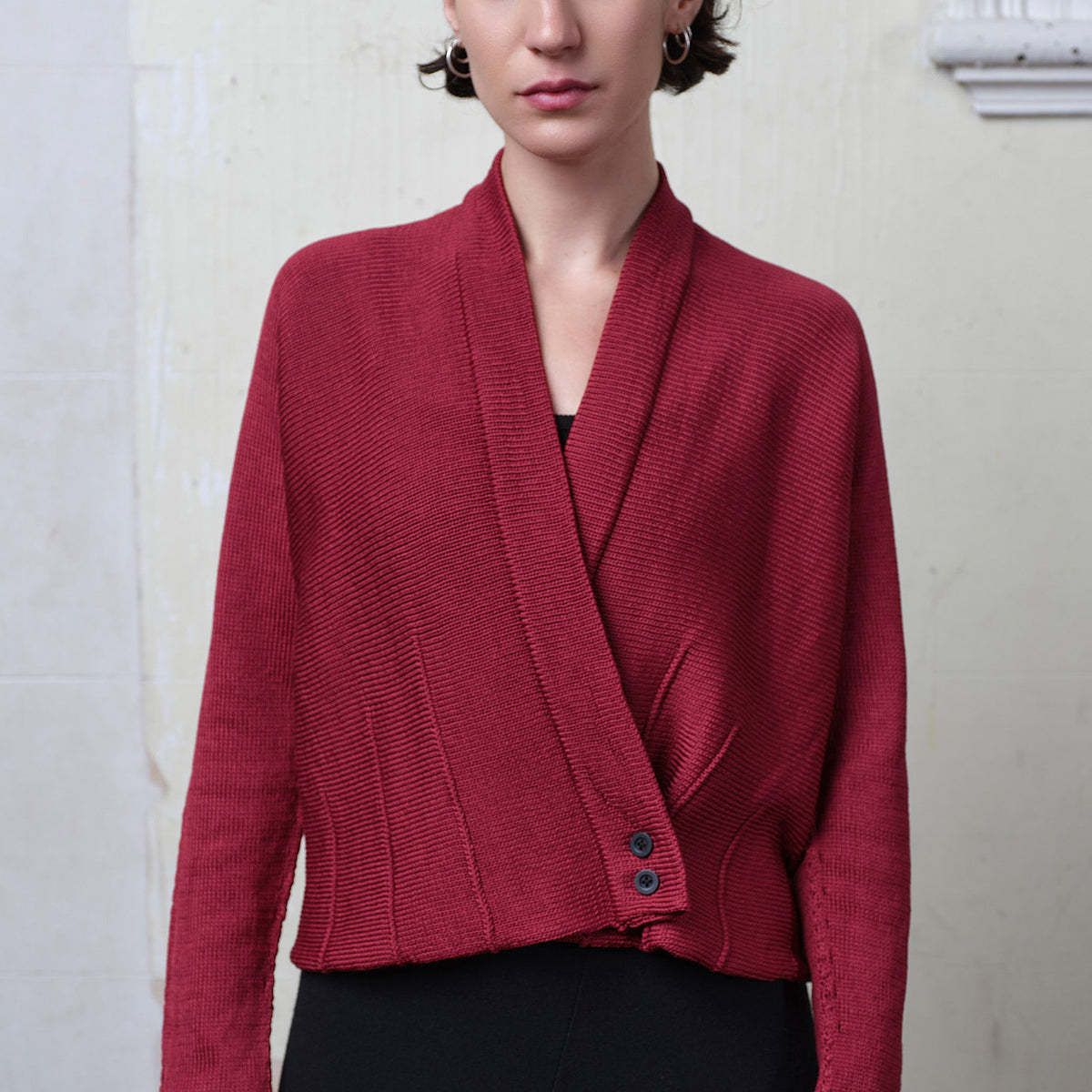 Welted Cotton Cardigan – Wendy Voon