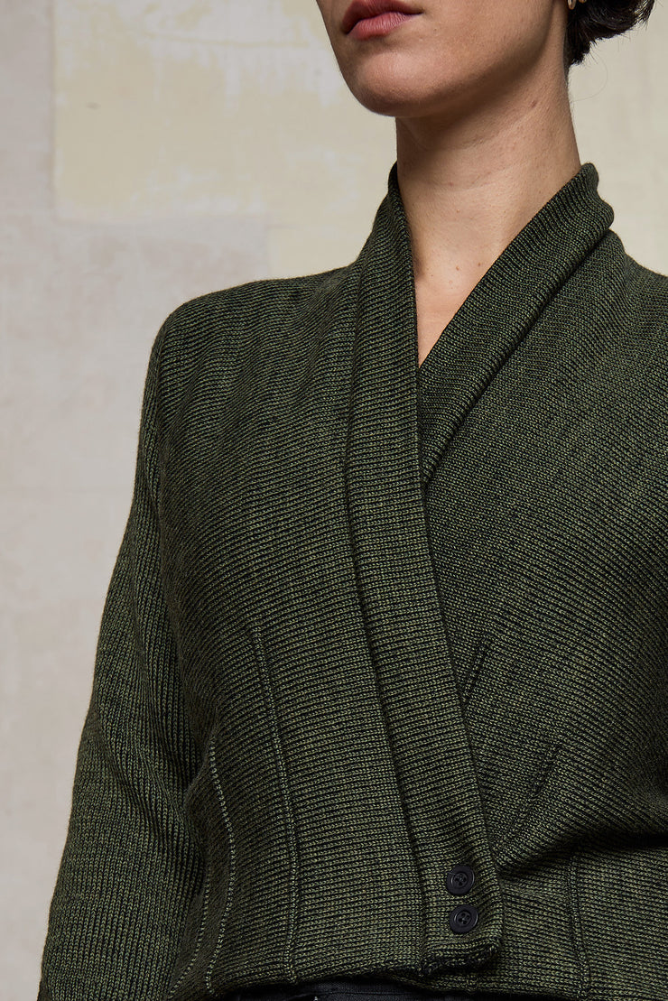 Welted Wool Cardigan – Wendy Voon