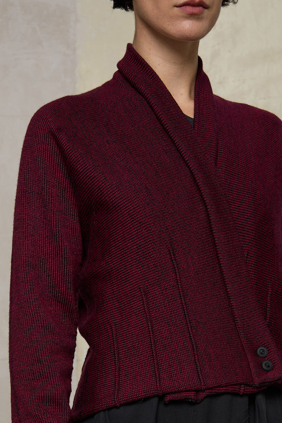 Welted Wool Cardigan – Wendy Voon